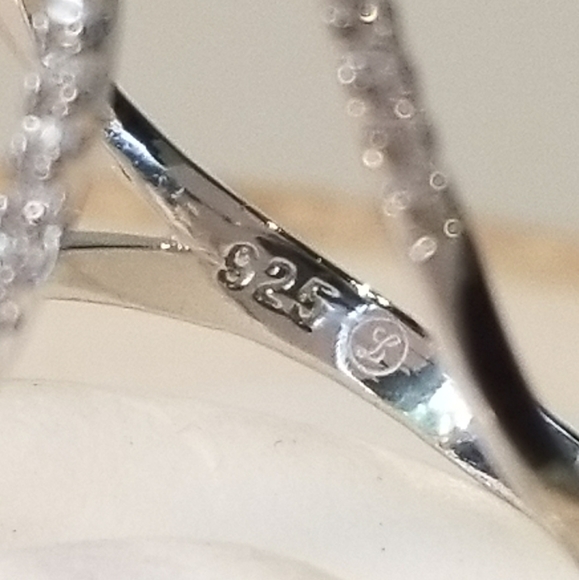 Jewelry | Sterling Silver 925 Pave Cz Double Oval Ring | Poshmark